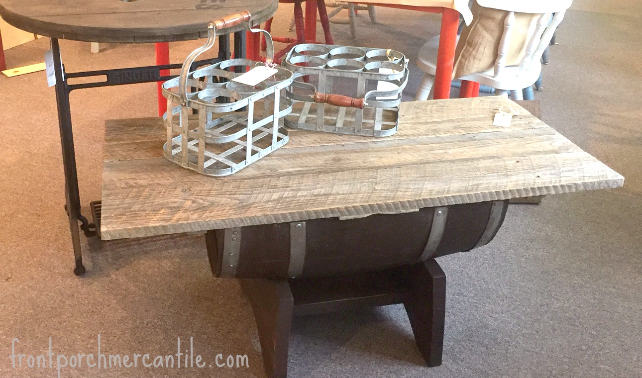 Barrel Table Fun - Front Porch Lifestyle